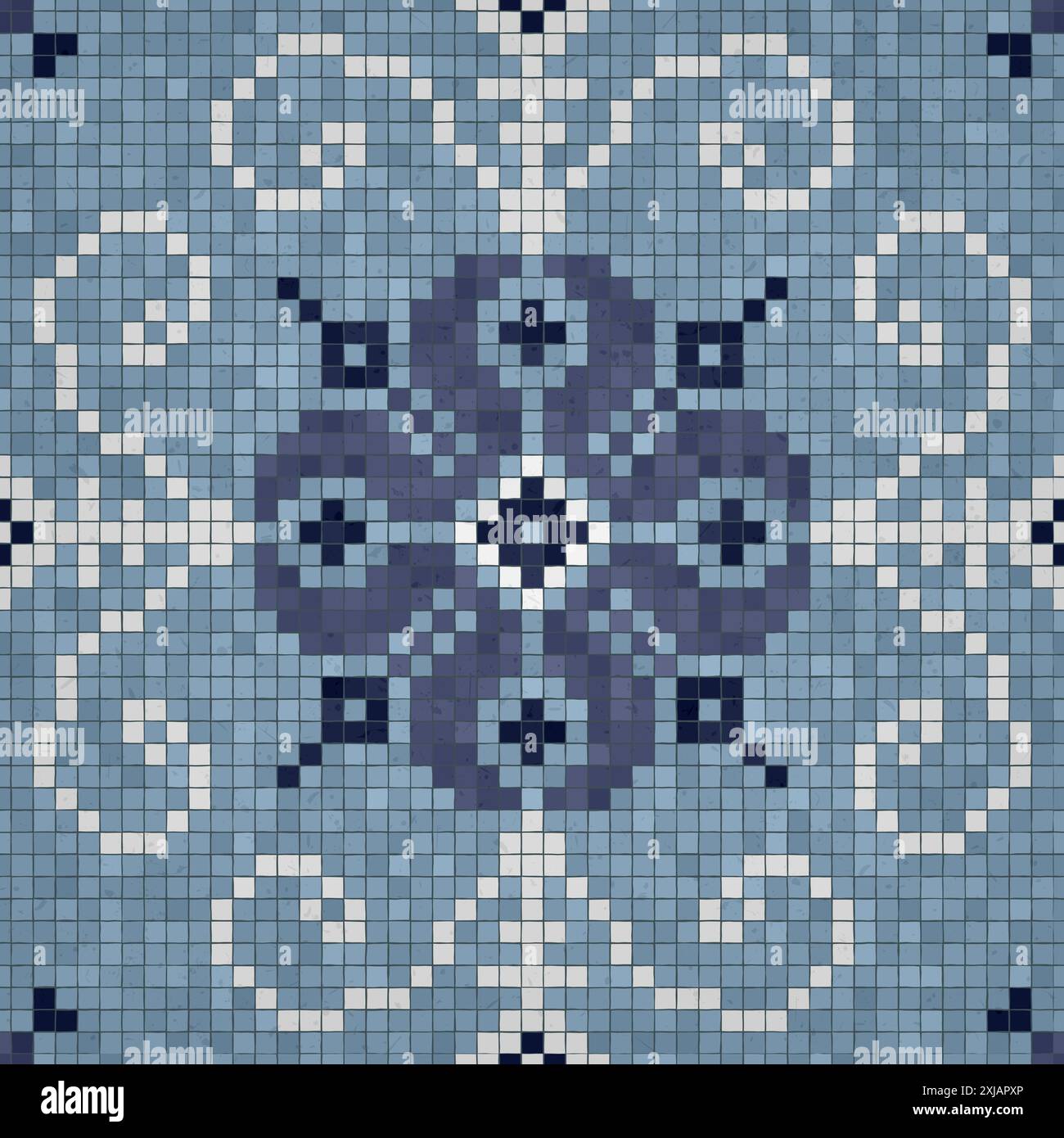 Mosaic tiles background, seamless vector pattern Stock Vector Image ...