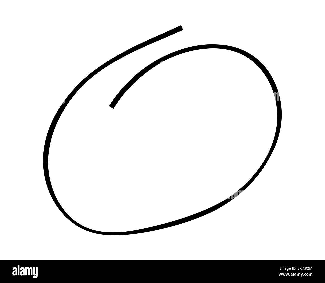 chalked circle frame grunge oval brush. underline and strikethrough ...