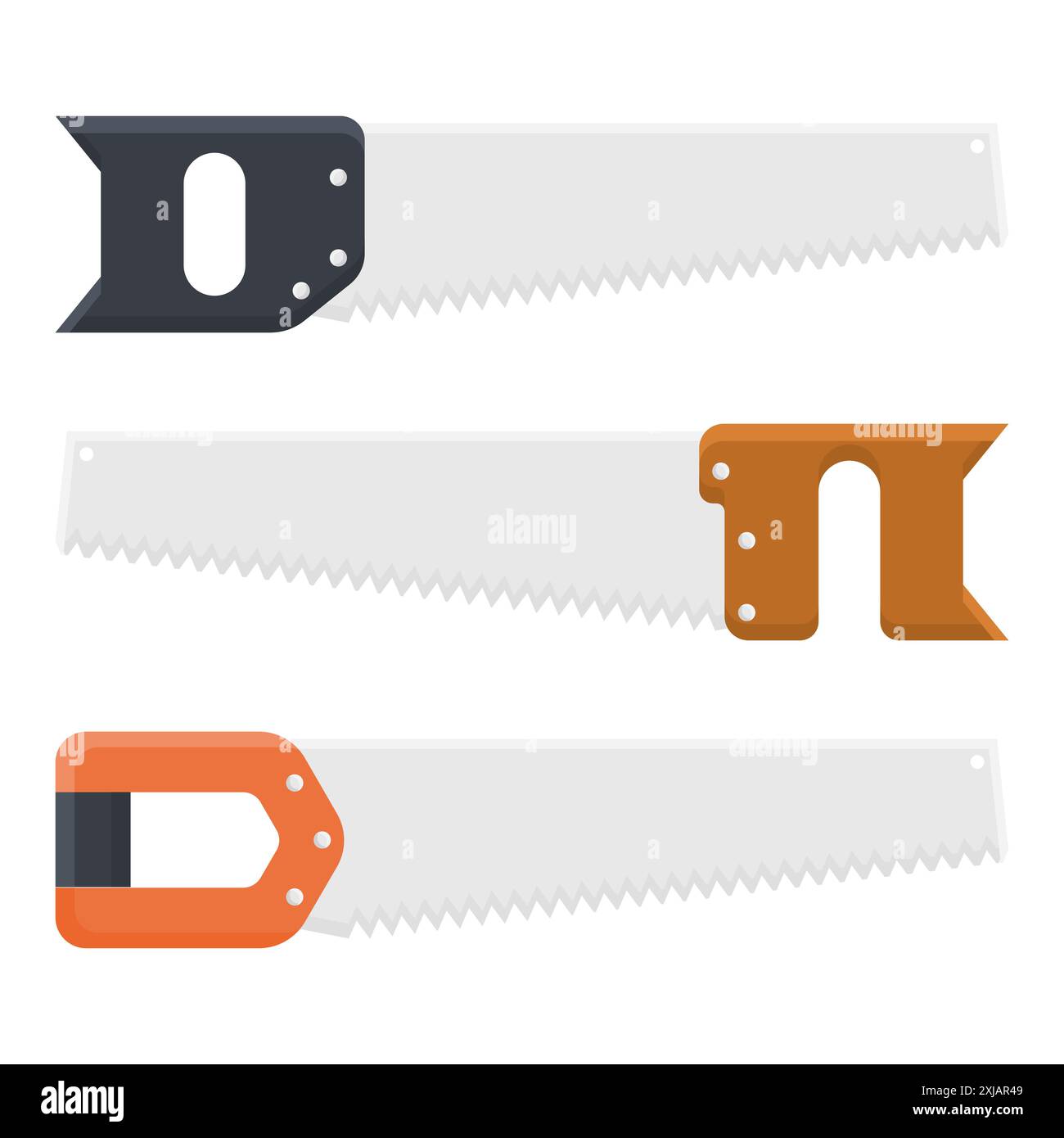 Sharp Saw Illustration. Wood Saw Design. Vector Carpenter Tools ...