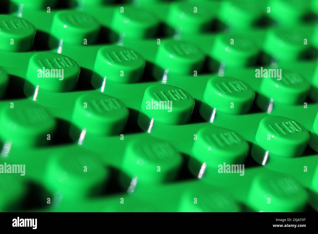Lego green base background hi-res stock photography and images - Alamy