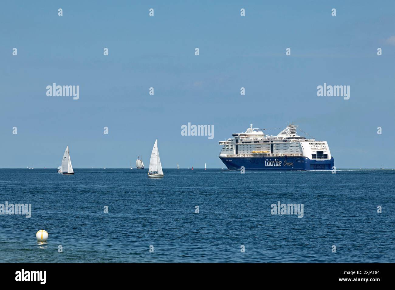Color Line cruise ship Color Fantasy, sailing boats, Kiel Week, Kiel ...