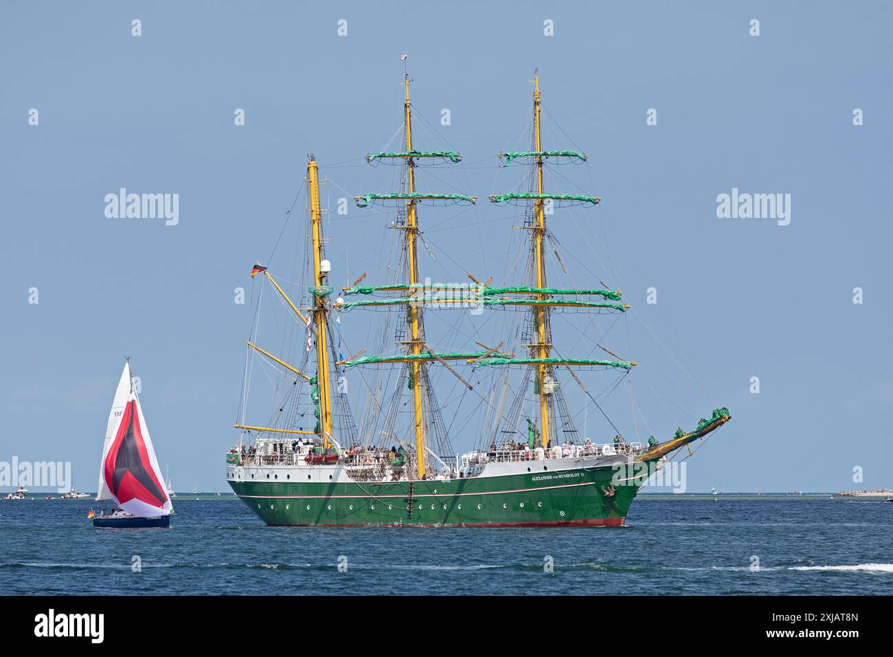 Sailing ship Alexander von Humboldt II, sailing boat, Kiel Week, Kiel ...