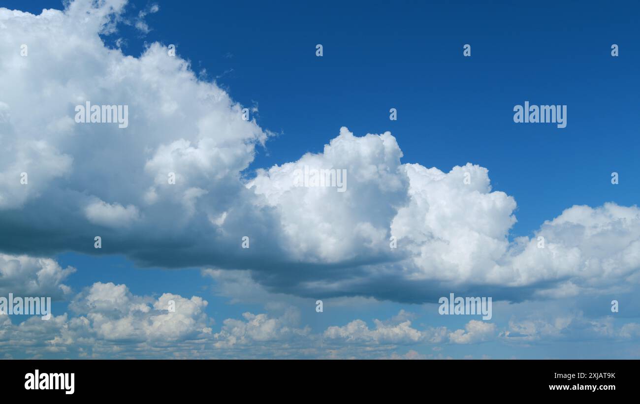 Time lapse. Change of weather with the onset of rain clouds. Tropical ...