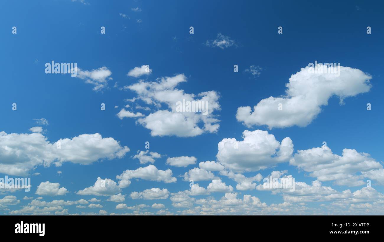 Time lapse. Beautiful blue sky with clouds background. White clouds nature background Stock ...