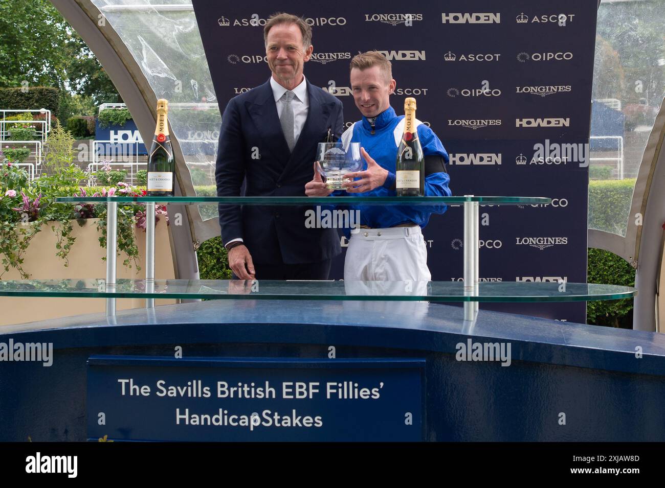 Ascot, Berkshire, UK. 12th July, 2024. Horse Ya Hafhd ridden by jockey ...