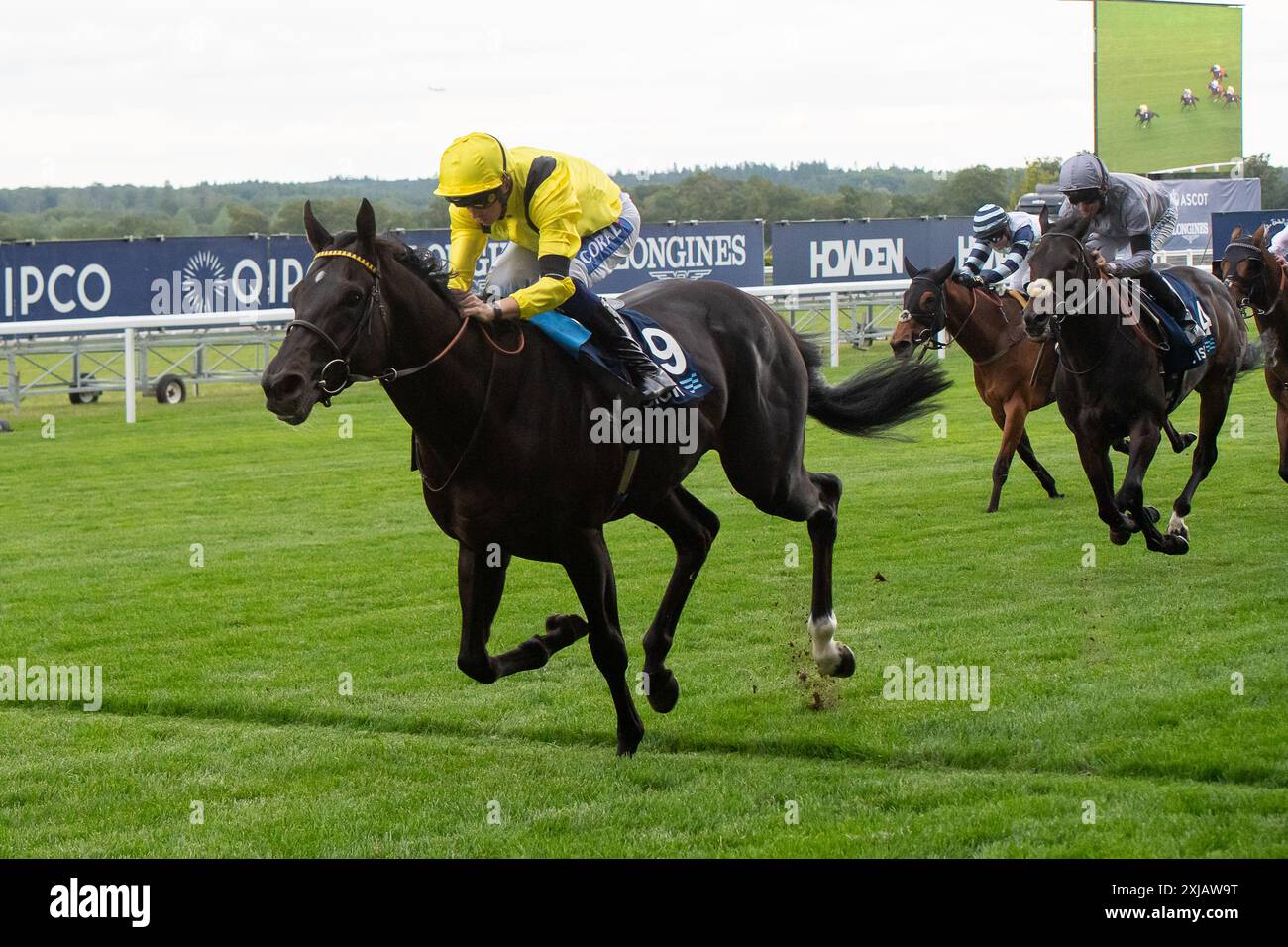 Ascot, Berkshire, UK. 12th July, 2024. Horse Jarraaf ridden by jockey ...