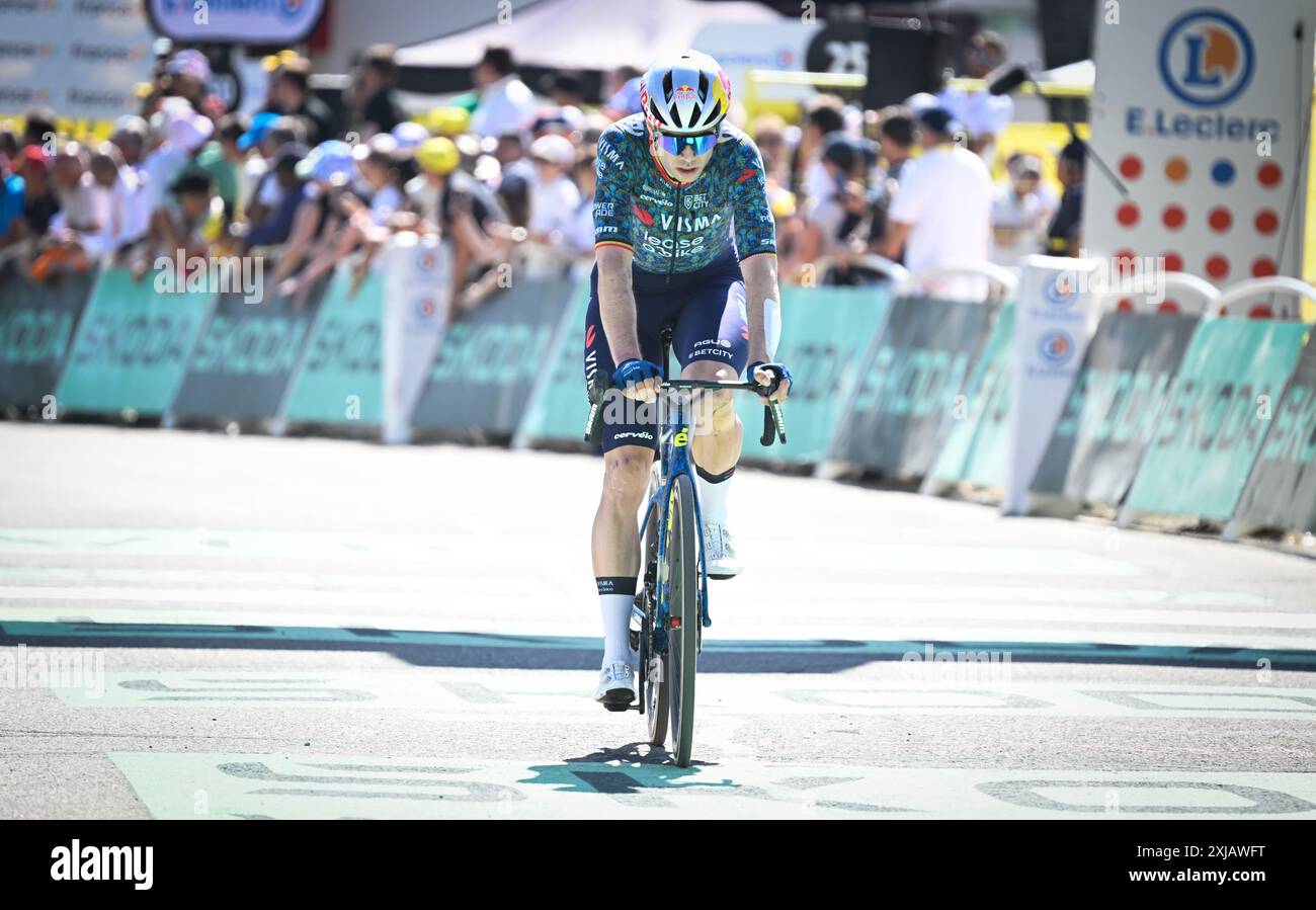 Superdevoluy, France. 17th July, 2024. Belgian Tiesj Benoot of Team ...