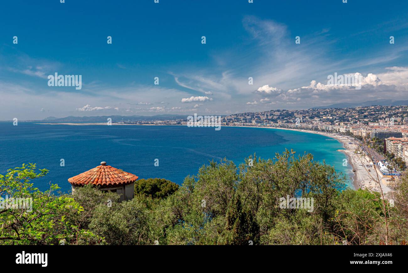 The Baie des Anges (Bay of Angels) and the city of Nice on the ...