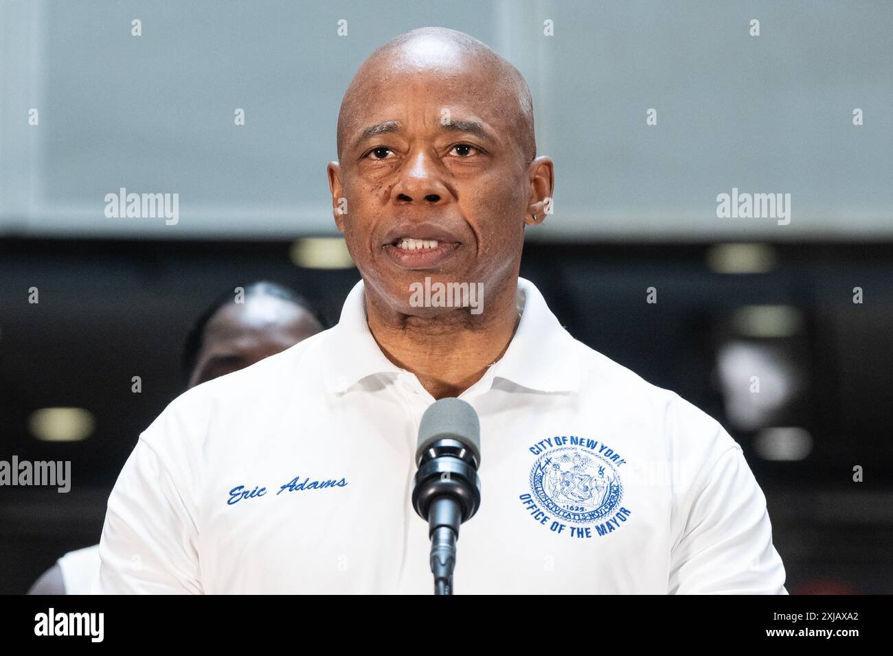 Mayor Eric Adams makes subway safety related announcement at Fulton ...