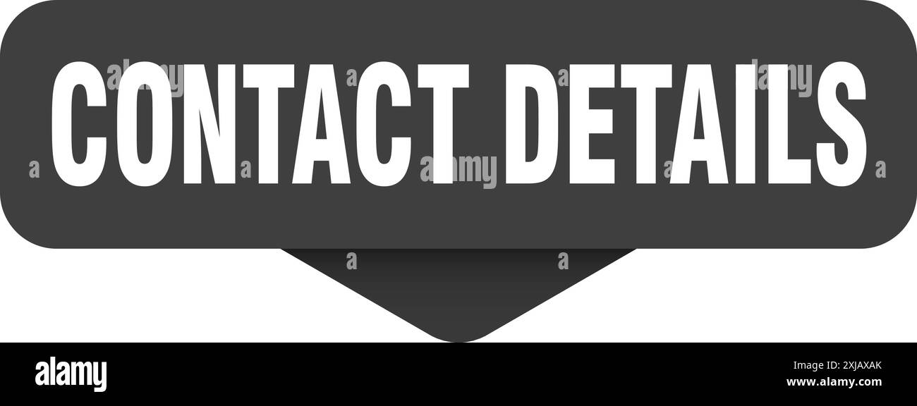 contact details sticker. contact details sign on transparent background ...