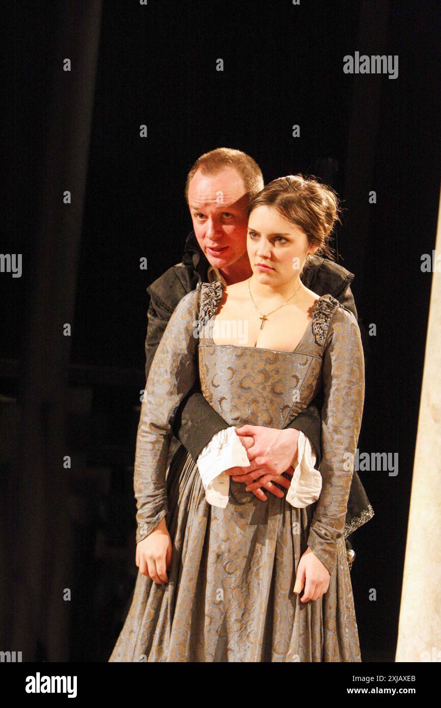 Jamie Ballard (Hamlet), Annabel Scholey (Ophelia) in HAMLET by ...