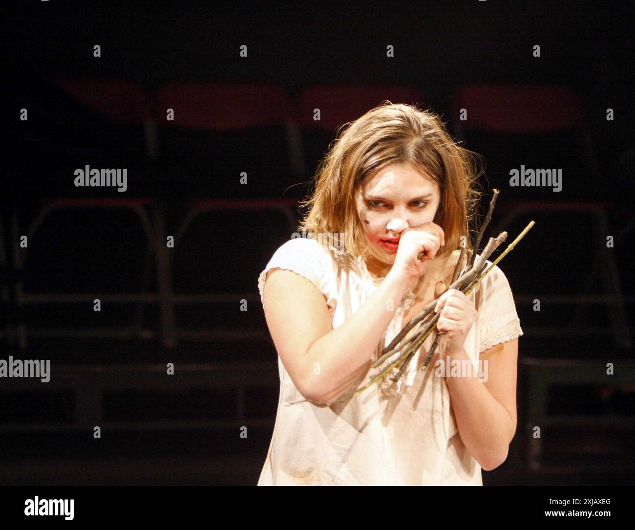 Annabel Scholey (Ophelia) in HAMLET by Shakespeare at Shakespeare at the Tobacco Factory (SATTF ...