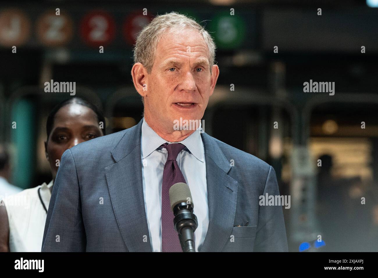 MTA Chair and CEO Janno Lieber speaks during mayor subway safety ...