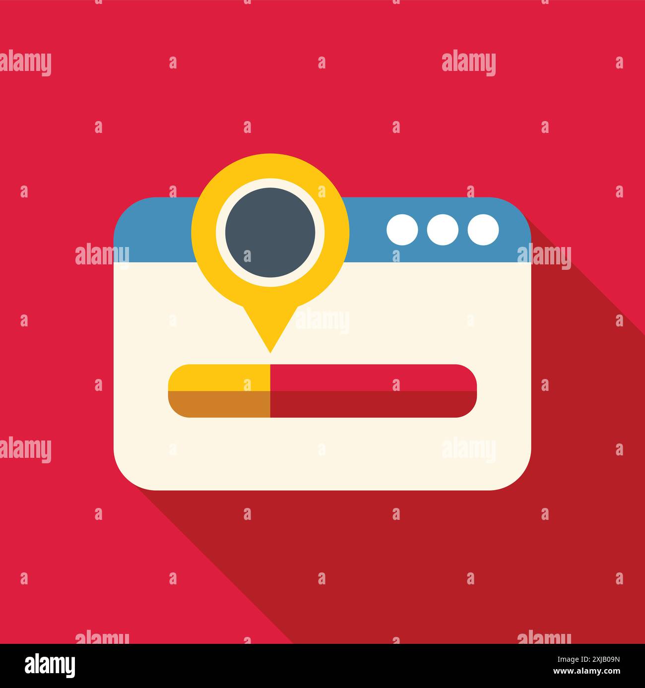 Map pin symbol loading icon hi-res stock photography and images - Alamy