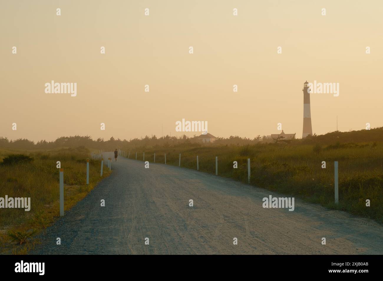 Burma Road with view of Fire Island Lighthouse, near Kismet on Fire ...