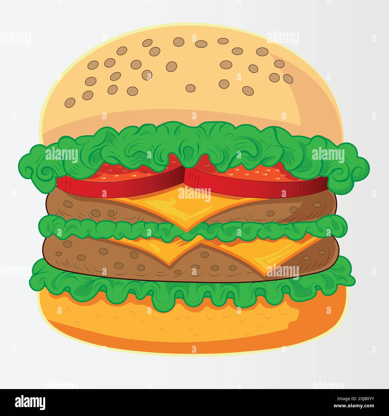 Indulge in the ultimate double cheeseburger experience! Layers of juicy ...