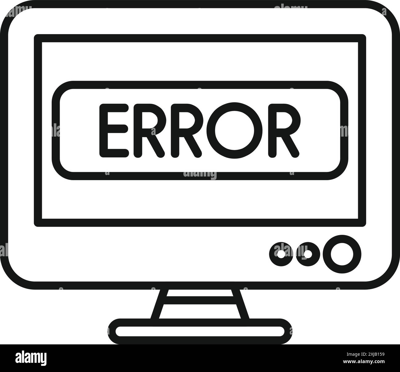 Computer troubleshooting concept art Black and White Stock Photos ...