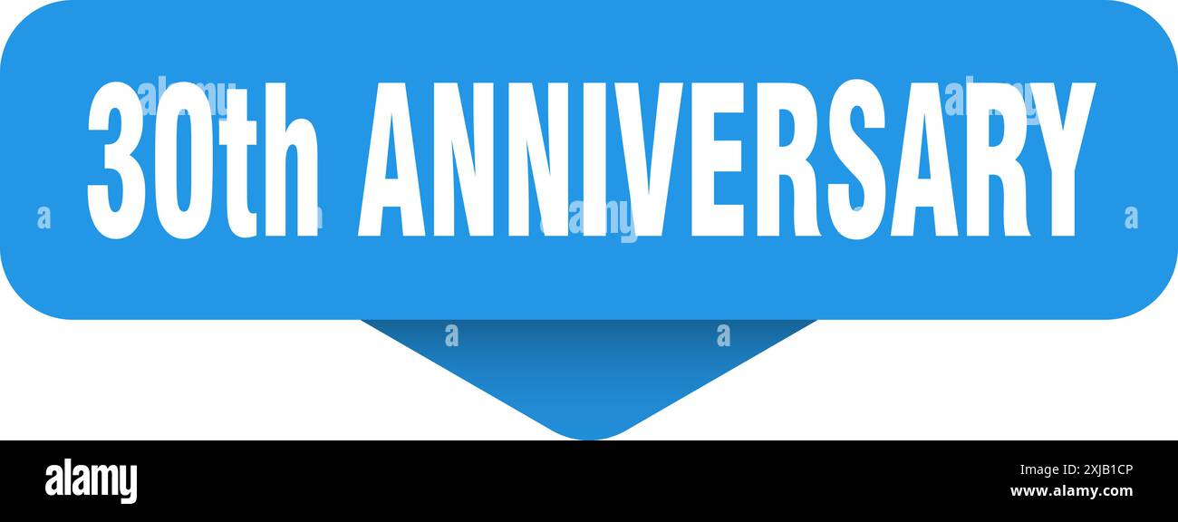 30th anniversary sticker. 30th anniversary sign on transparent ...