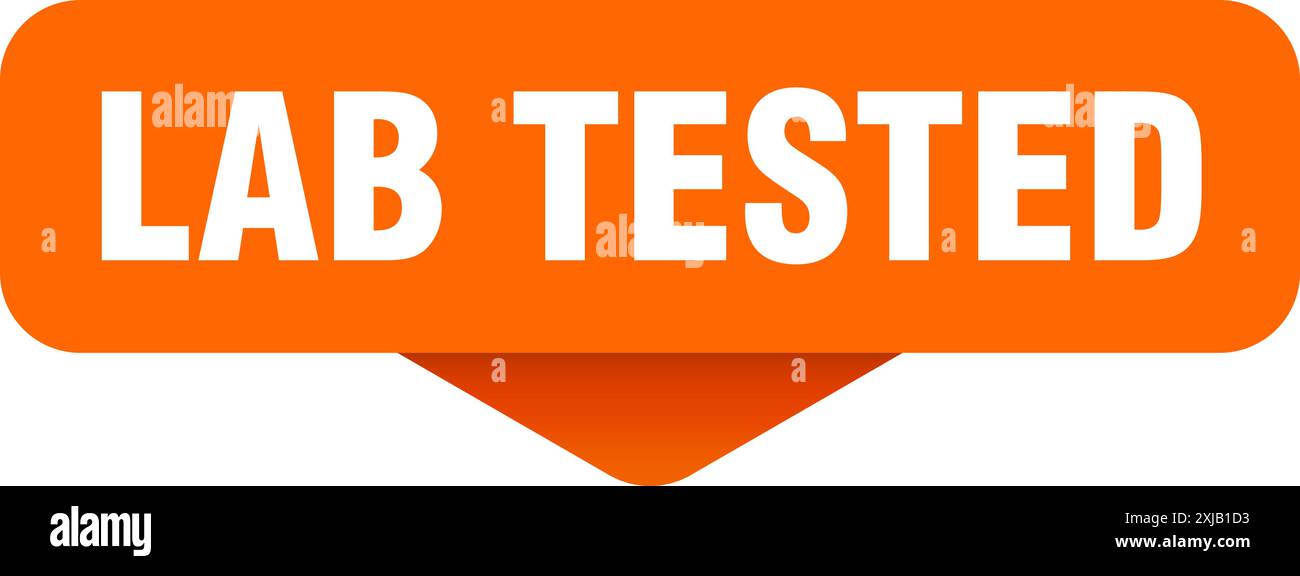 lab tested sticker. lab tested sign on transparent background ...