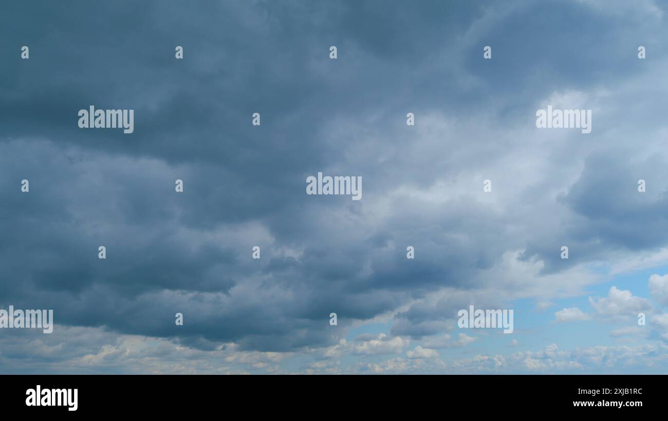 Time lapse. Forming cloud moving with blue sunny, summer skies. Clouds ...