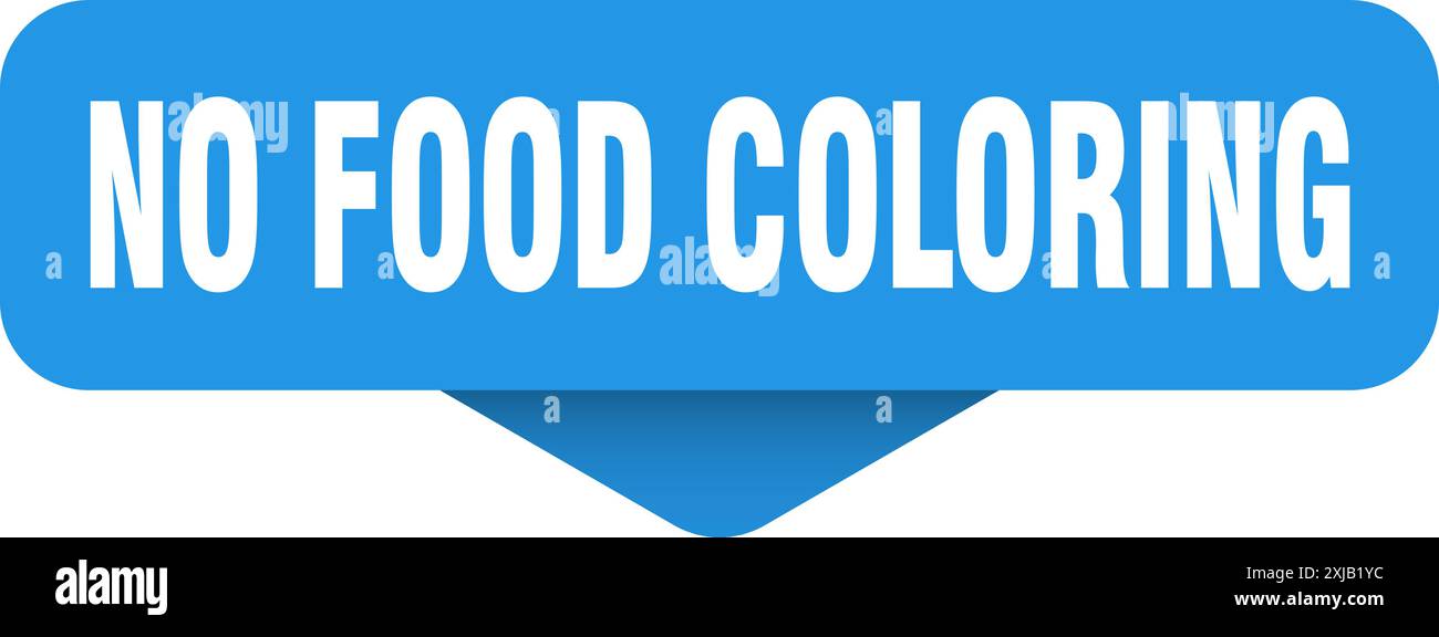 no food coloring sticker. no food coloring sign on transparent ...
