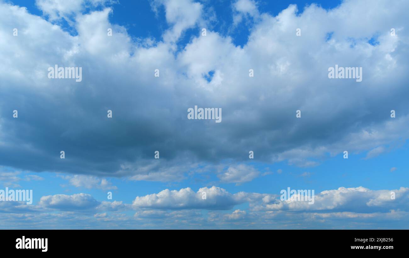 Time lapse. Raining tornado cloudy motion. Storm wind, stormy weather ...