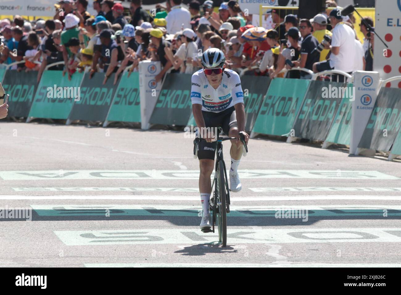 Remco Evenepoel best young rider Tour de France 2024 Stock Photo - Alamy