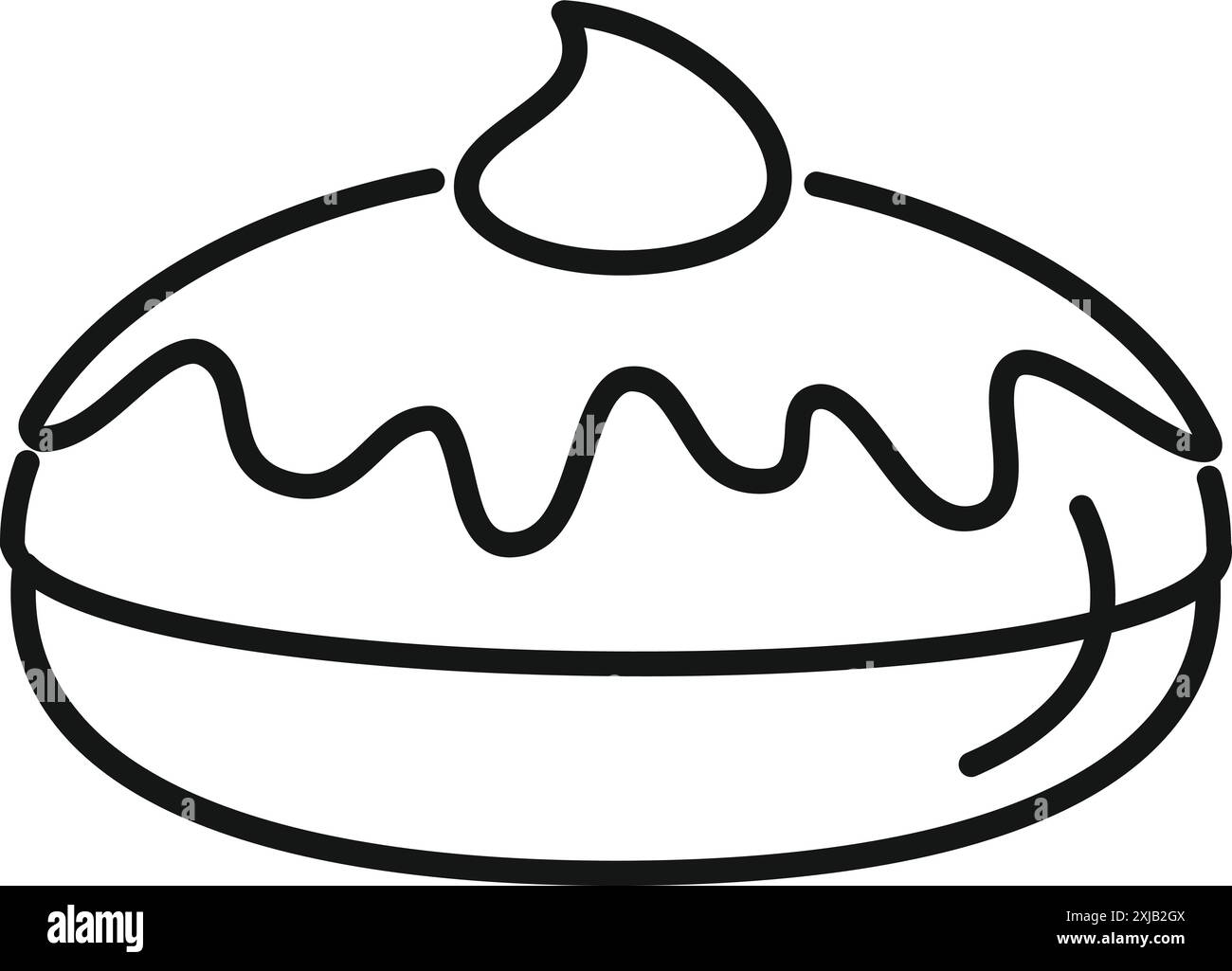 Iced glaze topping Cut Out Stock Images & Pictures - Alamy