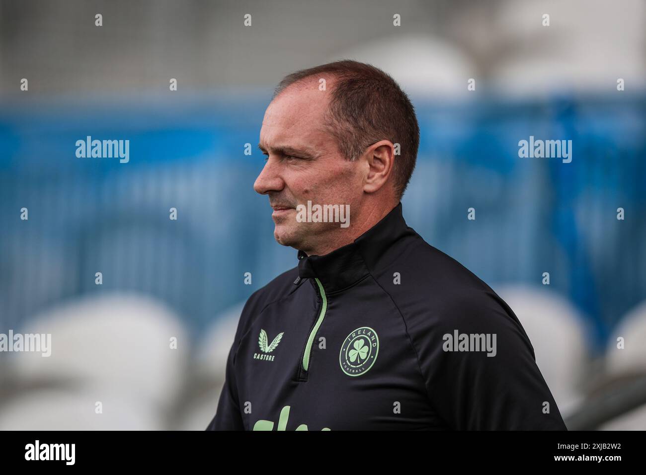 July 16th, 2024, Ireland assistant coach Colin Healy during the UEFA ...