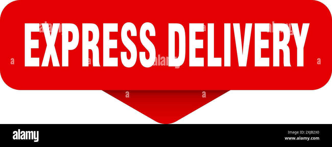 express delivery sticker. express delivery sign on transparent ...