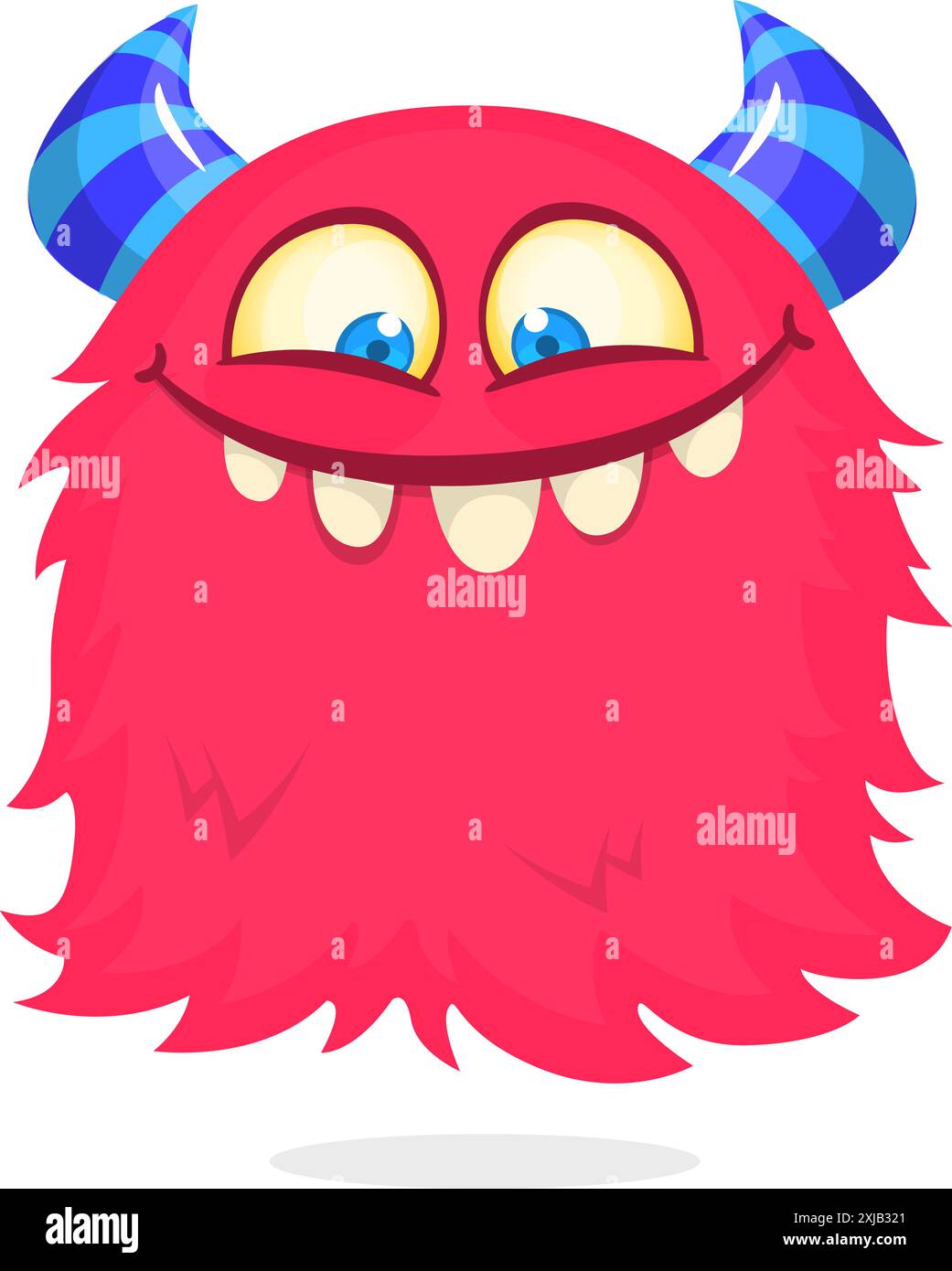 Funny cartoon flying monster. Halloween vector illustration. Great for ...
