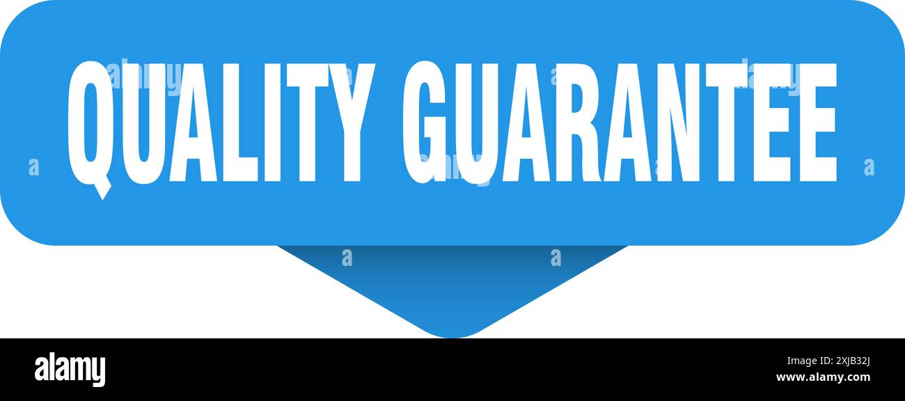 quality guarantee sticker. quality guarantee sign on transparent ...