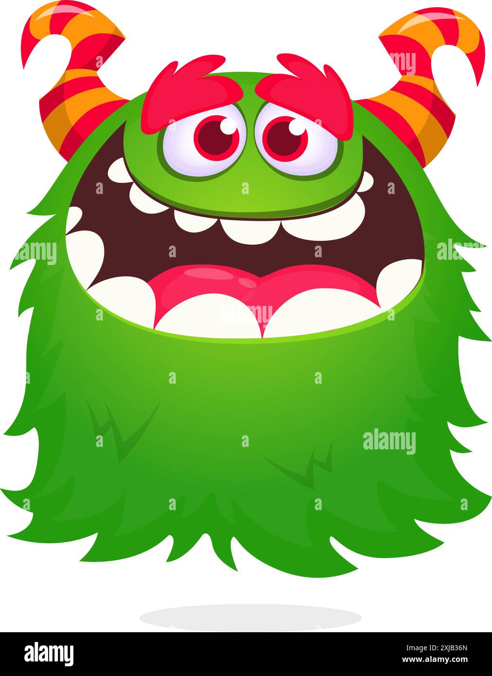Funny cartoon flying monster. Halloween vector illustration. Great for ...