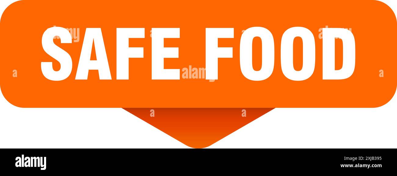 safe food sticker. safe food sign on transparent background ...