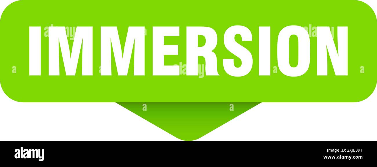 immersion sticker. immersion sign on transparent background ...