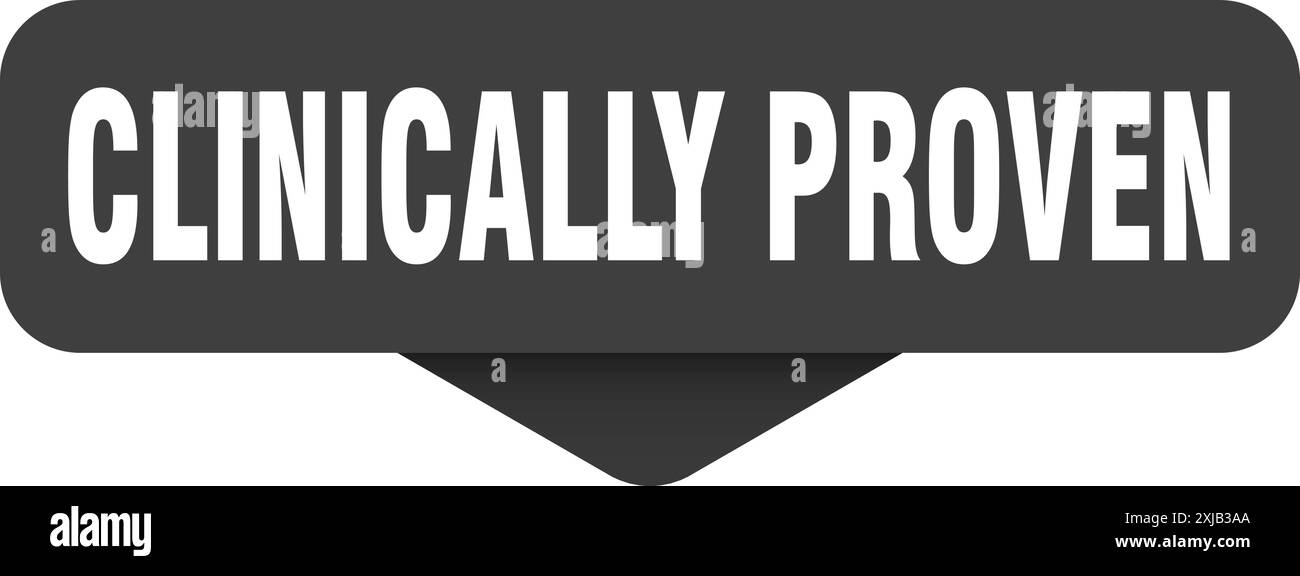 clinically proven sticker. clinically proven sign on transparent ...