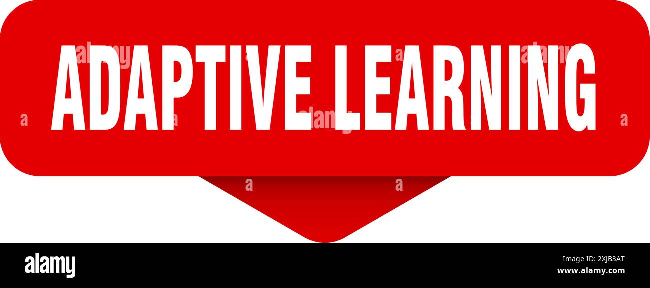 adaptive learning sticker. adaptive learning sign on transparent ...