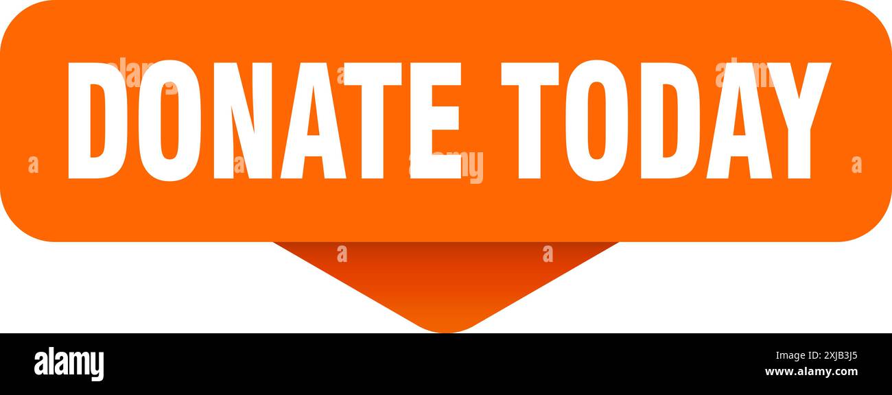 donate today sticker. donate today sign on transparent background ...