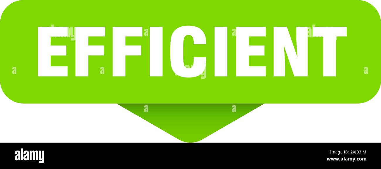 efficient sticker. efficient sign on transparent background ...