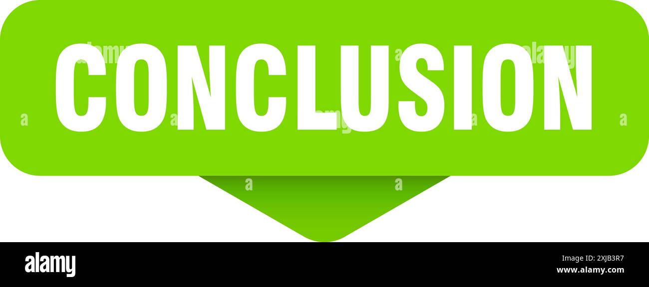 conclusion sticker. conclusion sign on transparent background ...