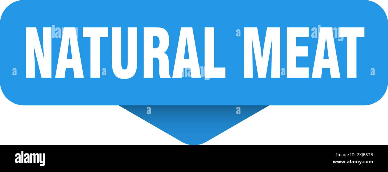 natural meat sticker. natural meat sign on transparent background ...