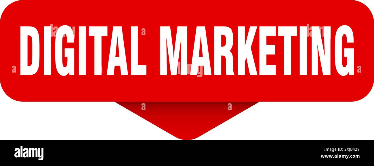 digital marketing sticker. digital marketing sign on transparent ...