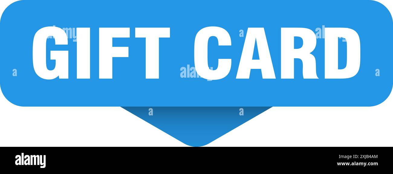 gift card sticker. gift card sign on transparent background ...