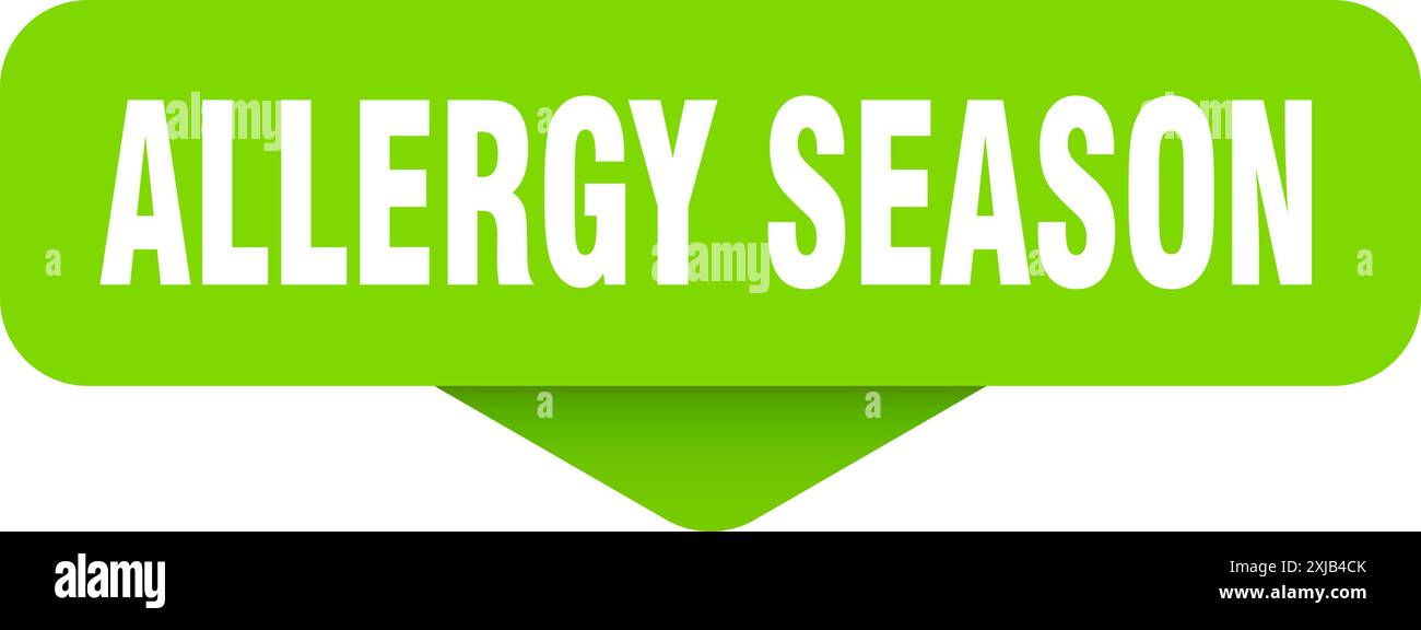 allergy season sticker. allergy season sign on transparent background ...