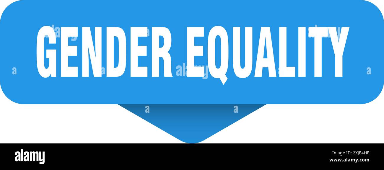 gender equality sticker. gender equality sign on transparent background ...
