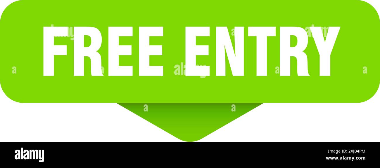 free entry sticker. free entry sign on transparent background ...