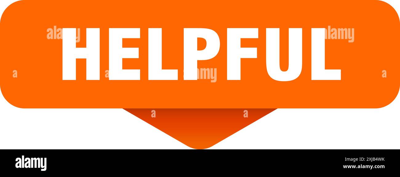 helpful sticker. helpful sign on transparent background. rectangular ...