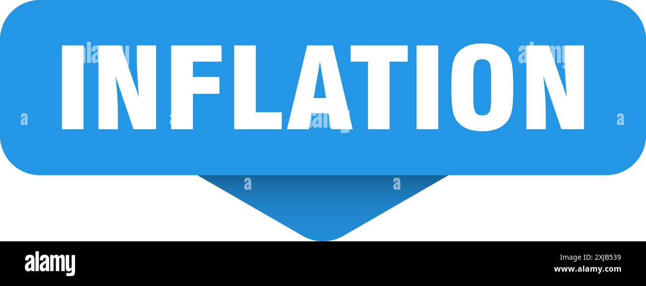 inflation sticker. inflation sign on transparent background ...