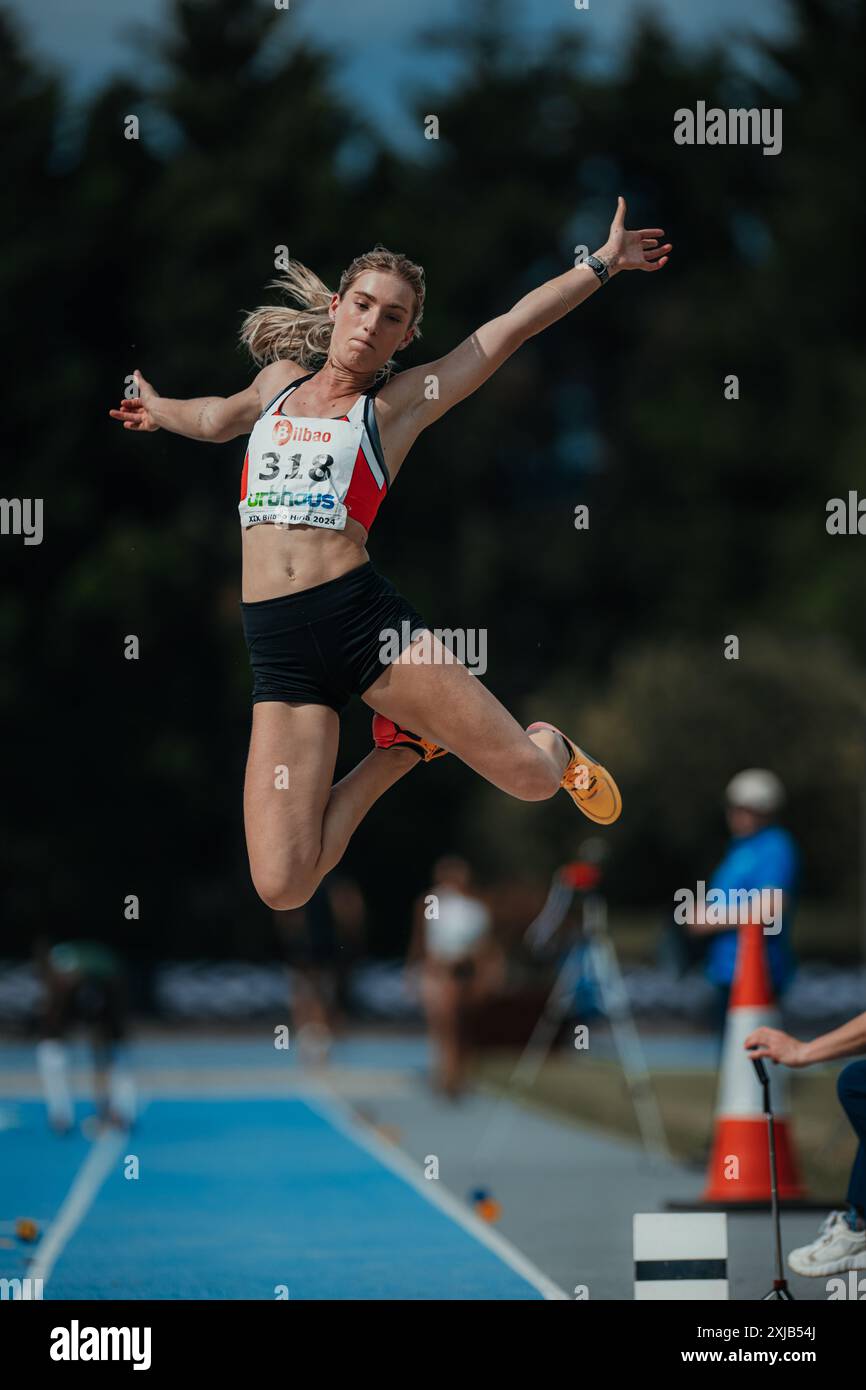 SAMANTHA DALE participating in the long jump at the Bilbao 2024 ...