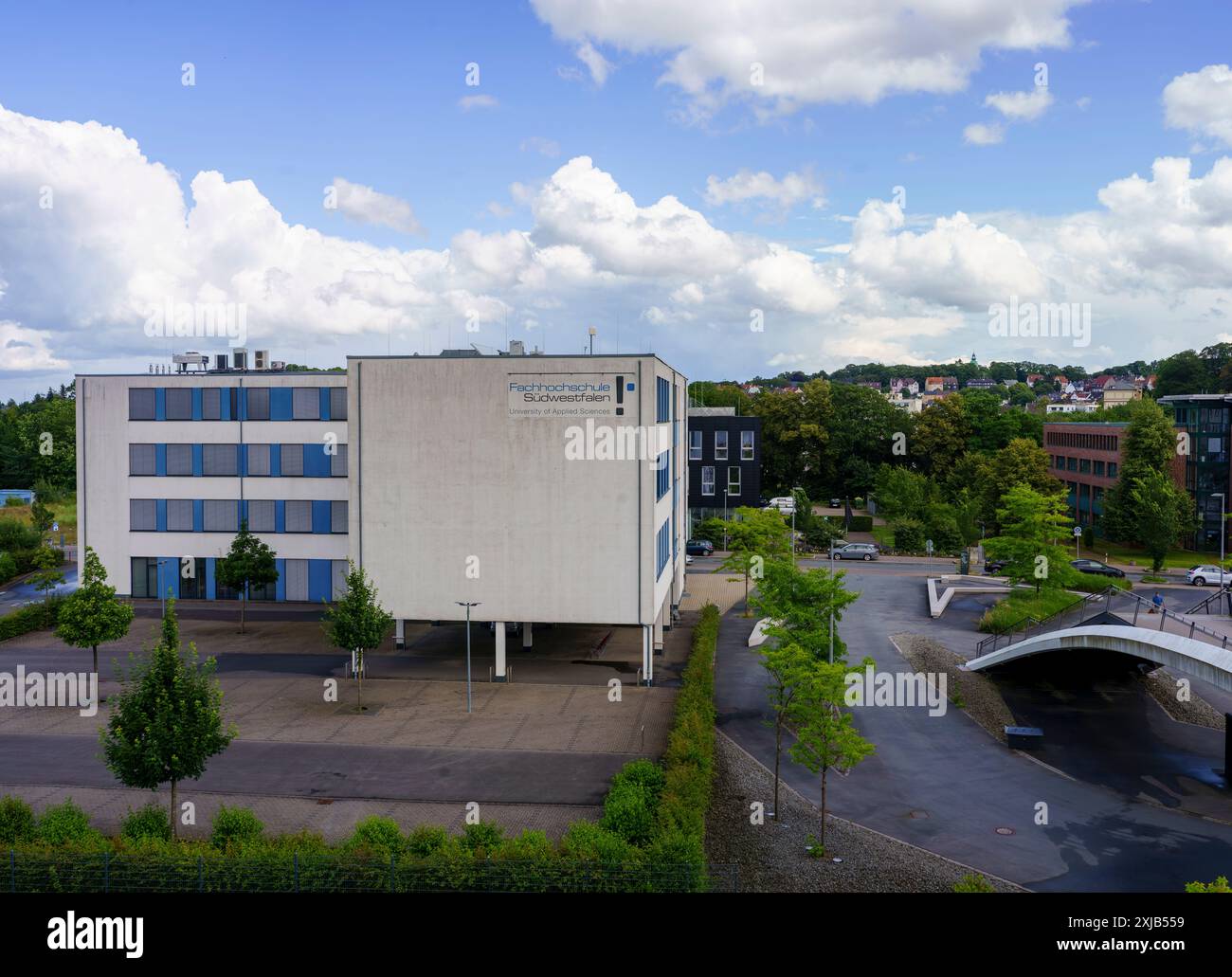 Lüdenscheid, NRW, Germany. 16th of July 2024.Building of the South Westphalia University of ...